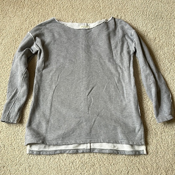 rag & bone | Tops | Rag Bone Raw Edge Sweatshirt Size Large | Poshmark